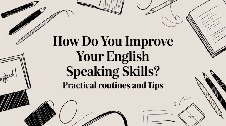 How do you improve your english speaking skills? Practical routines and ...