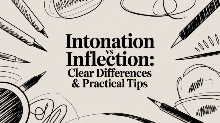 intonation vs inflection: Clear Differences & Practical Tips