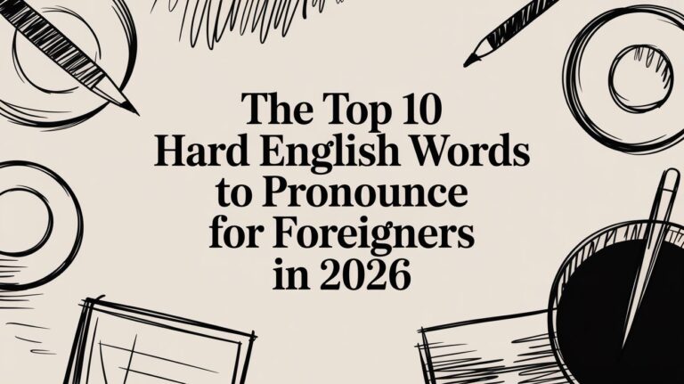 The Top 10 Hard English Words to Pronounce for Foreigners in 2026