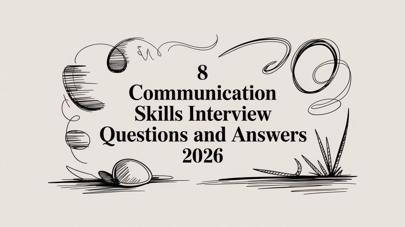 8 Communication Skills Interview Questions and Answers 2026